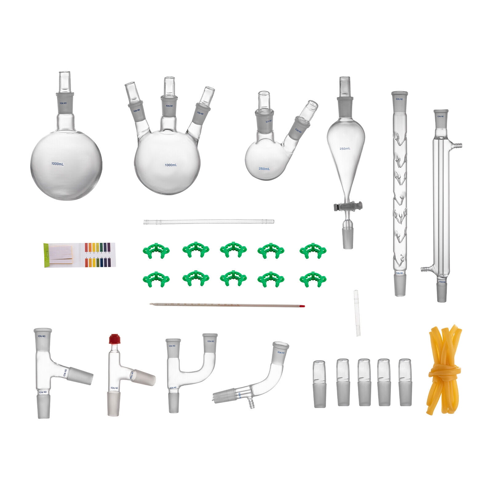 29 PCS 24/40 Advanced Organic Chemistry Lab Glassware Kit Lab Chemilcal ...