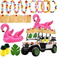 29 Pcs Summer Tropical Golf Cart Parade Decorations Tropical Flower ...