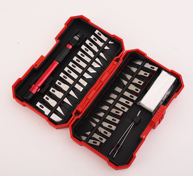 29-Piece Precision Hobby Knife Set for Model Making, Paper Craft, Wood ...