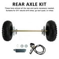 29" Complete Rear Axle Assembly Wheel Hub Kit for Go Kart, Quad, Drift ...