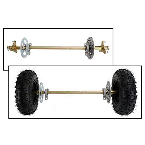 29" Rear Axle Assembly Complete Wheel Hub Kit for Go Kart Quad Trike ...