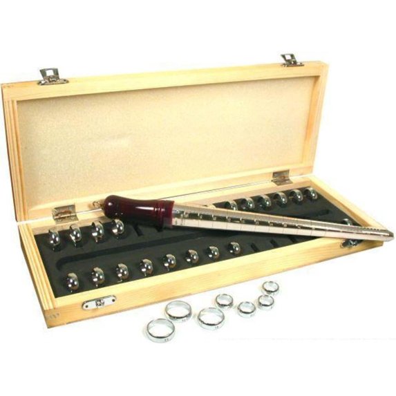 29 Ring Finger Gauges Stick & Custom Tool Box - Walmart.com