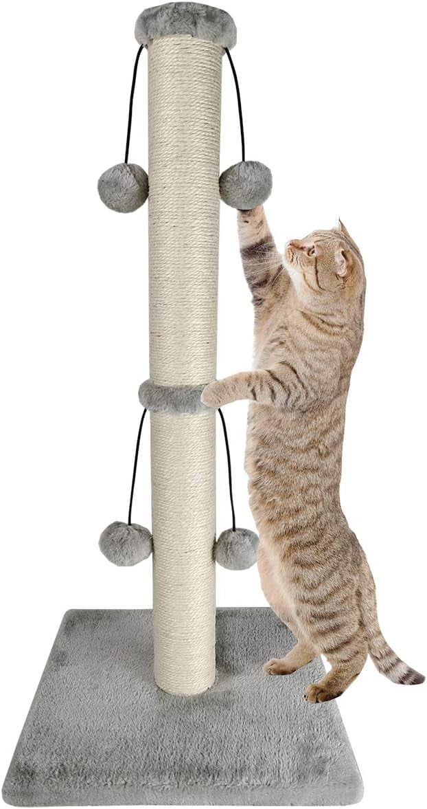 29'' , Sisal Rope Scratcher , Kitten Claw Scratch with 4 DanglingToy ...