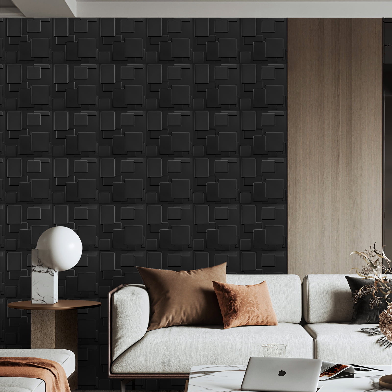 29 Sq.Ft 3D Wall Panels, Modern Interior Accent Wall Panel Geometric ...