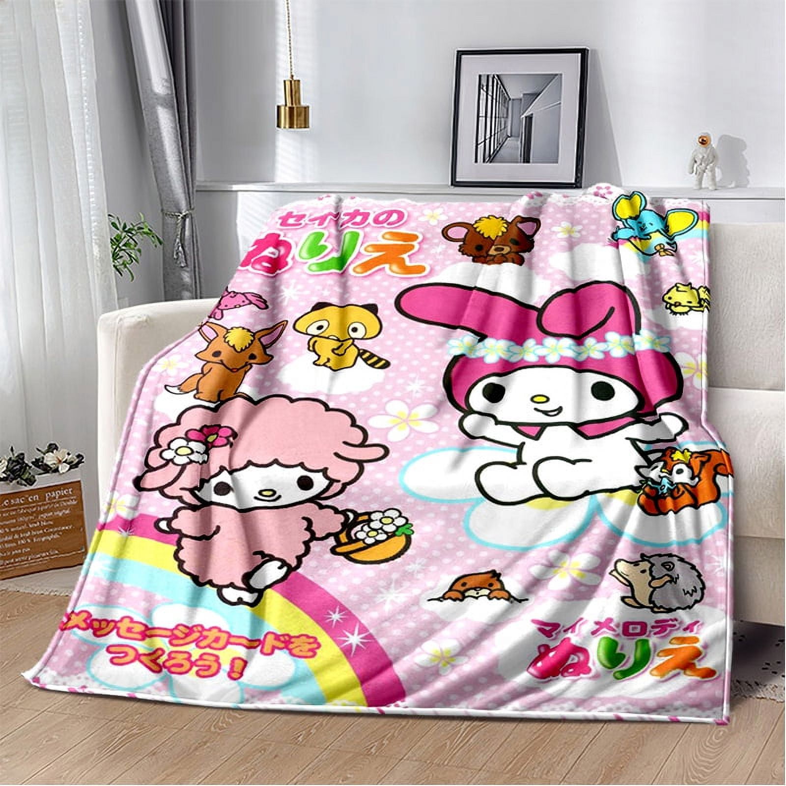 29 Style Cartoon Melo Kawaii Sanrio Soft Flannel Blanket for Bed ...