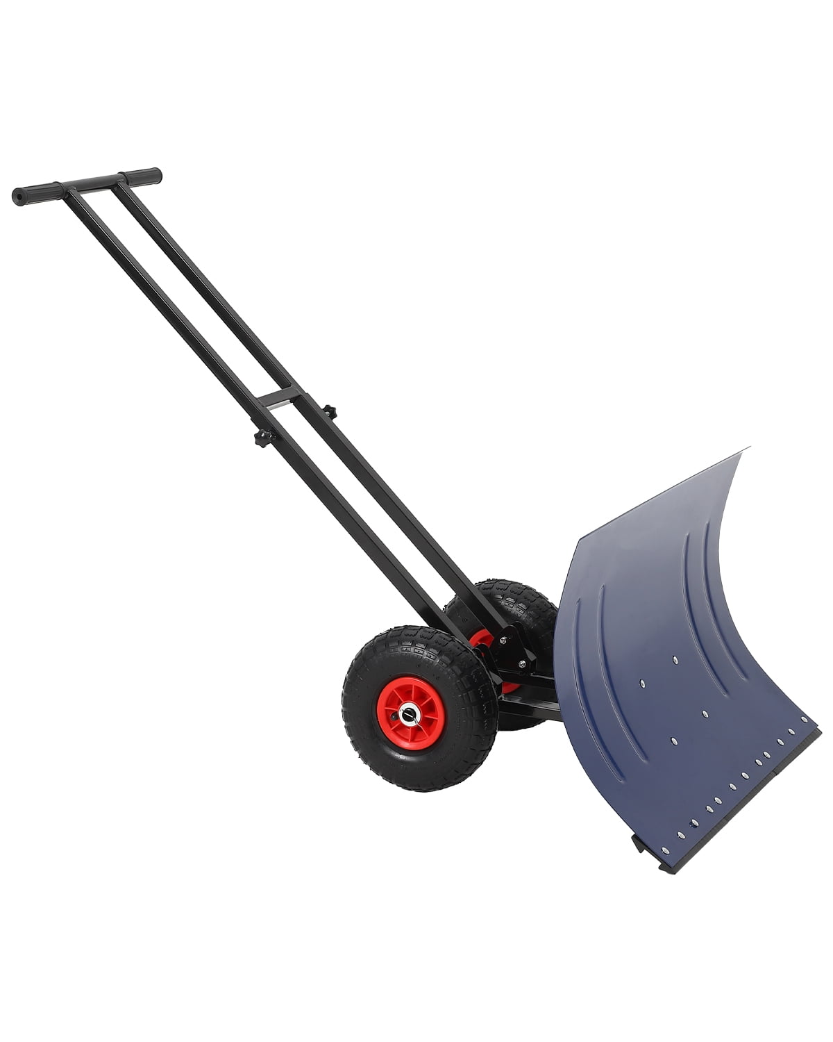 29" W Snow Shovel with Wheels, Heavy-Duty 20" H Steel Blade, 5-Position ...
