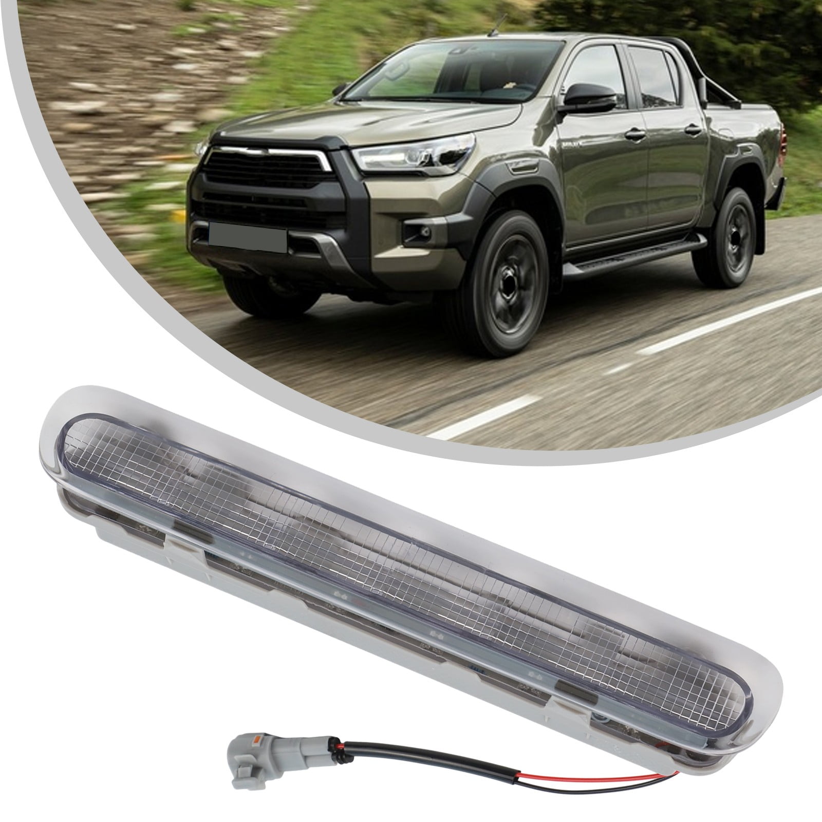 29 X 11 X 7Cm Clear Rear Tailgate Third Brake Light For Toyota Hilux ...