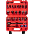 29 count Swivel Socket Set, Quick Release Design, CR-MO 3/8 Swivel ...
