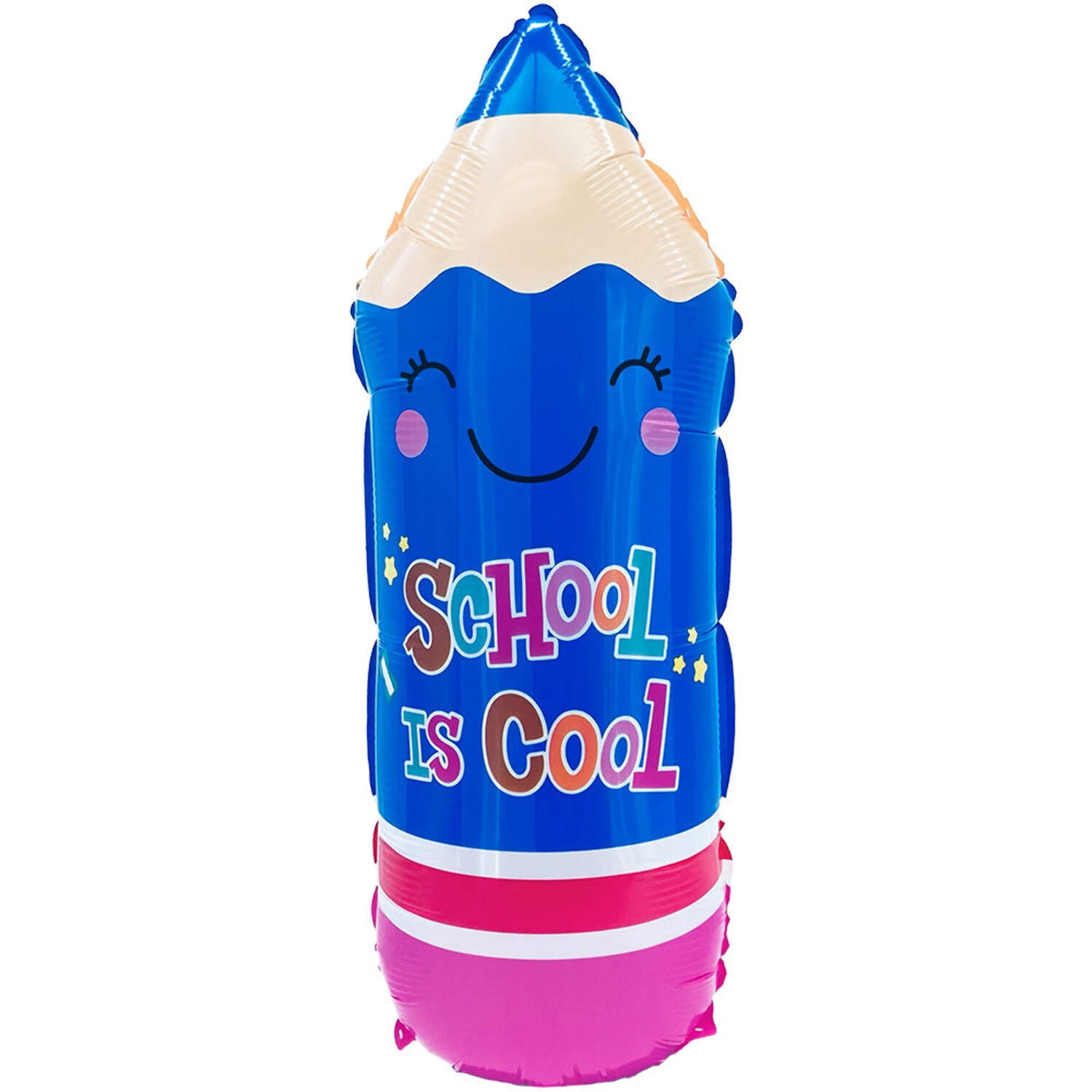 29 inch Party Brands Back To School Pencil - Blue Foil Mylar Balloon ...