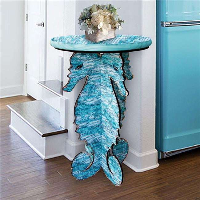 29 x 18 in. Seahorses Coastal Wooden Folded Side Table - Walmart.com