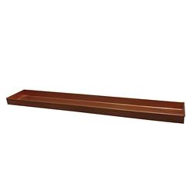 29 x 5 x 2 in. Rectangular Metal Window Sill Plant Tray with Trim Edges ...