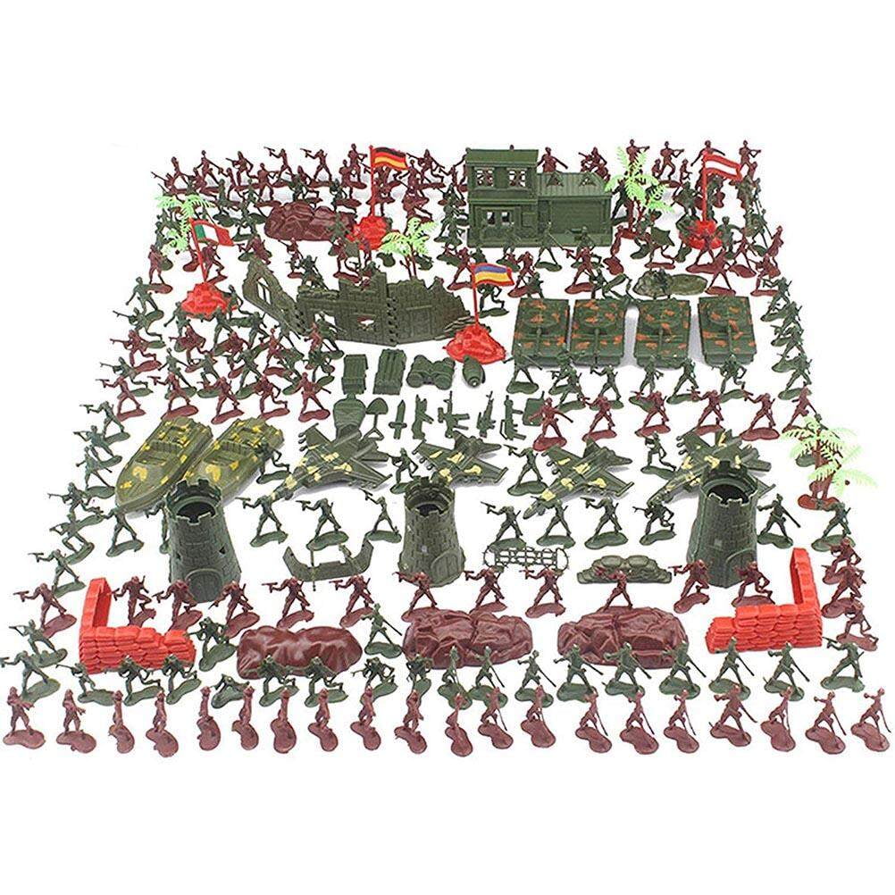 290 Pcs Mini Soldiers Figures Model Toy for Kids Soldier Playset with ...
