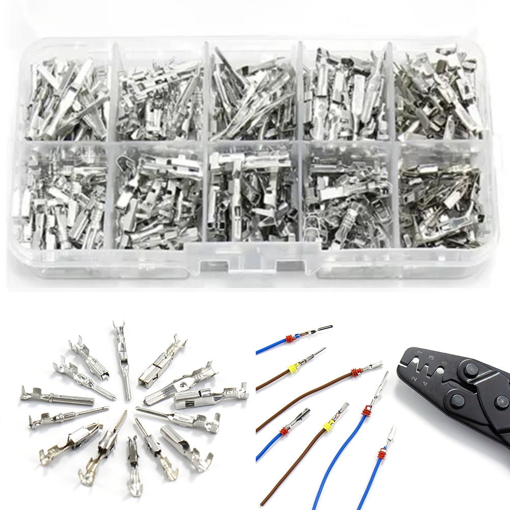 290Pcs Car Electrical Wire Terminal Pins Connector Kit 1/1.5/1.8/2.2/2 ...