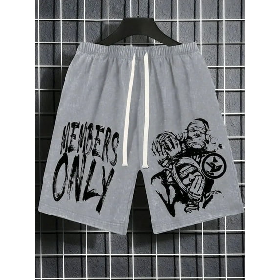 290g wash shorts, are summer men's retro wash casual street sports shorts with adjustable waist ...