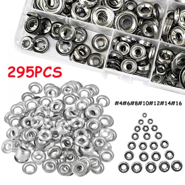 295Pcs Countersunk Washers Stainless Finish washers #4#6#8#10#12#14#16 ...