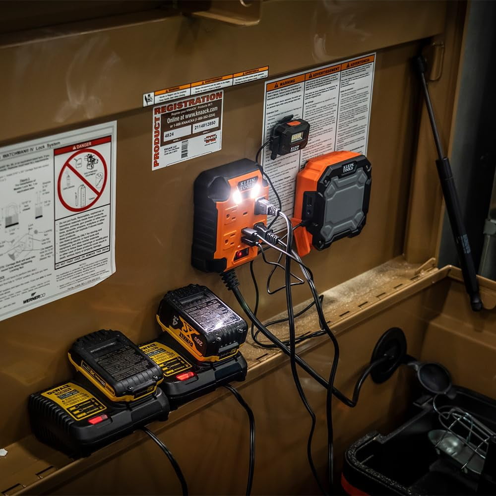 29601 Magnetic Power Strip with Surge Protector, Extension Cord, 4 ...