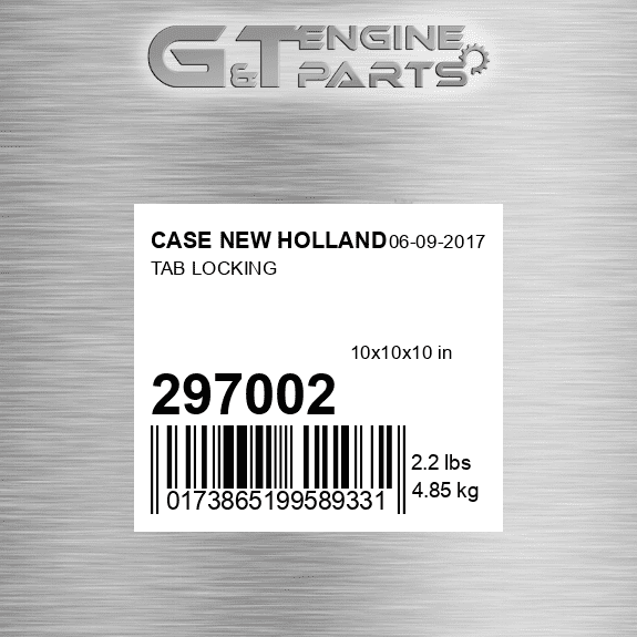 297002 TAB LOCKING fits CASE NEW HOLLAND (New OEM) - Walmart.com