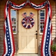 299 Inch Independence Day Festival Door Curtain Polyester Patriotic ...