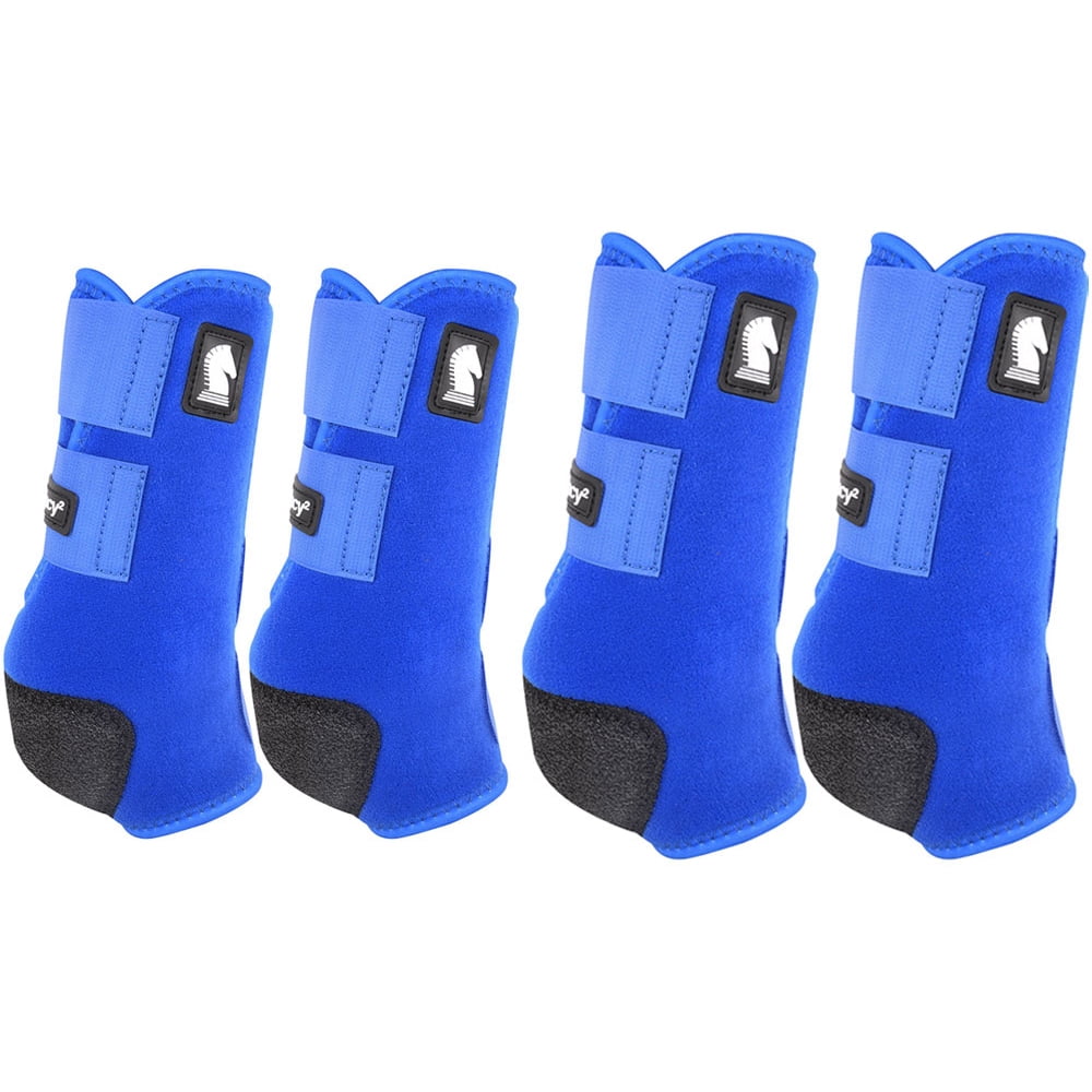 Small Classic Equine Legacy2 Horse Front Hind Sports Boots 4 Pack Blue ...