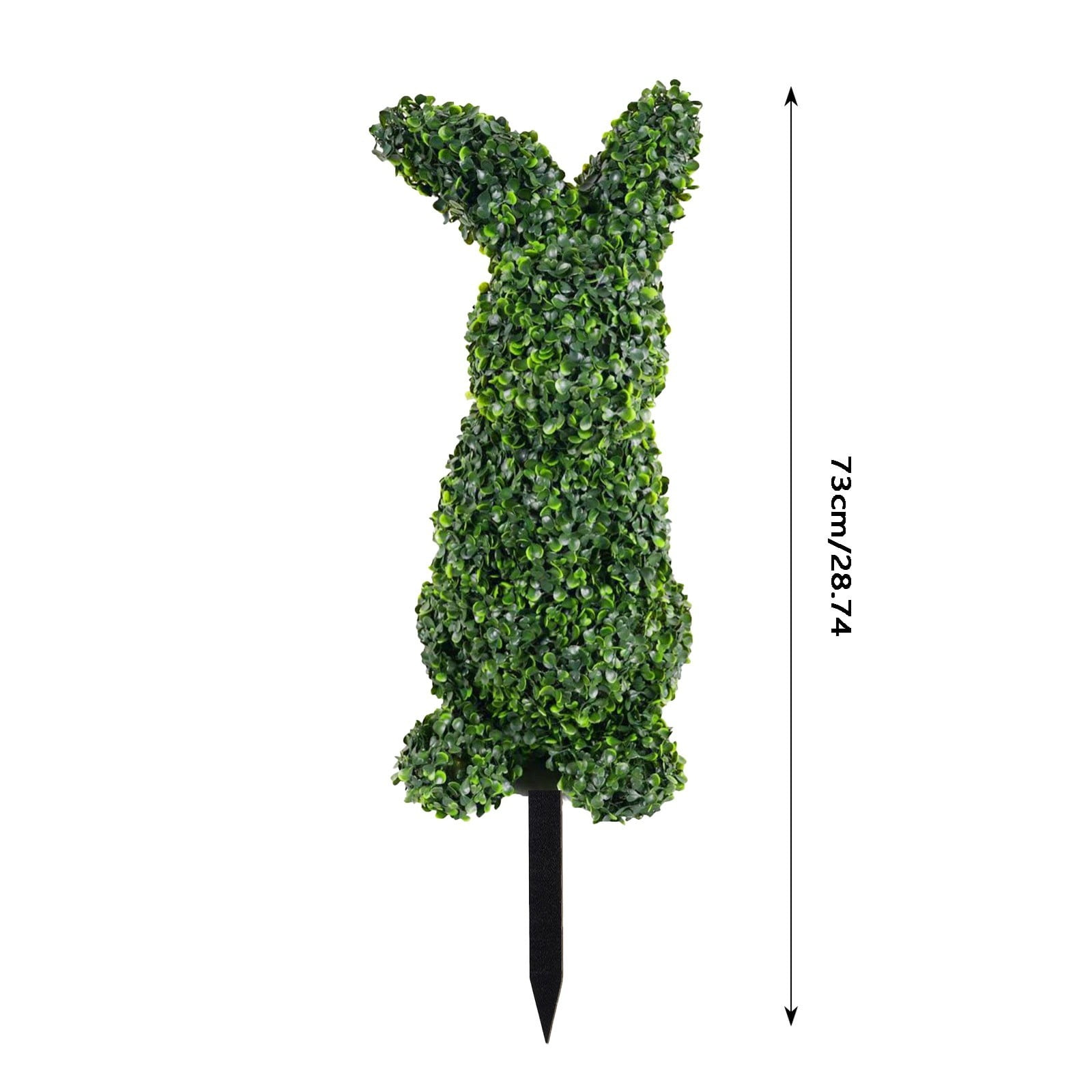29IN Artificial Bunny-Shaped Bowknot Topiary Tree Rabbit Shaped Topiary ...