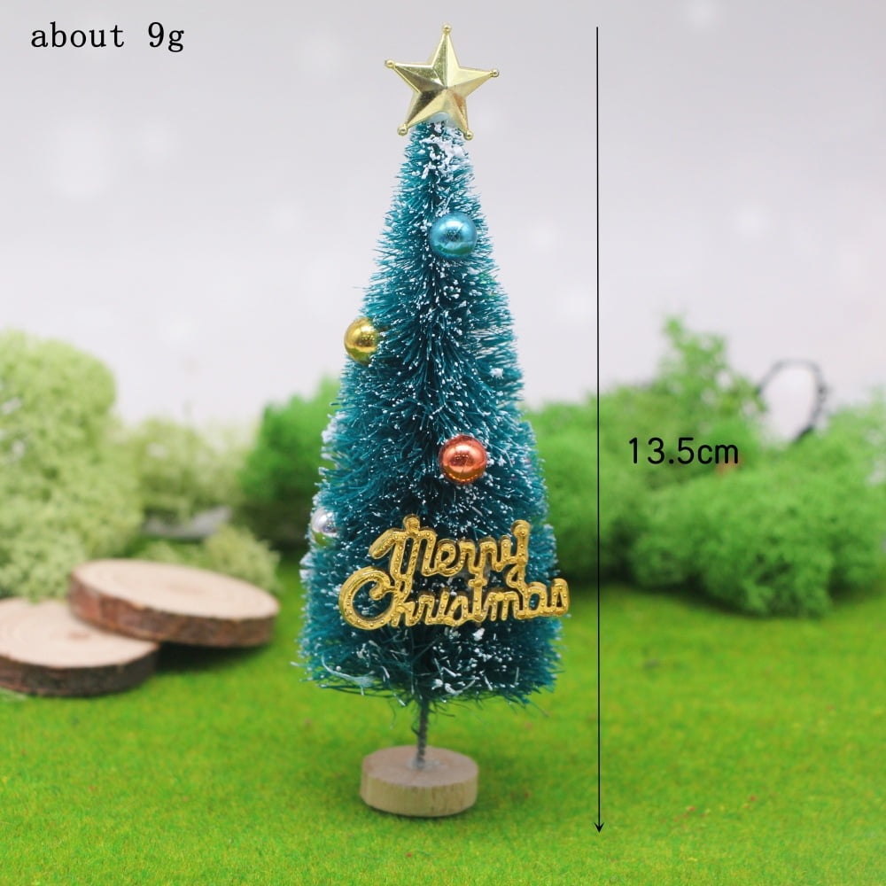 29PCS Artificial Mini Christmas Trees, Mini Pine Tree Sisal Trees with ...