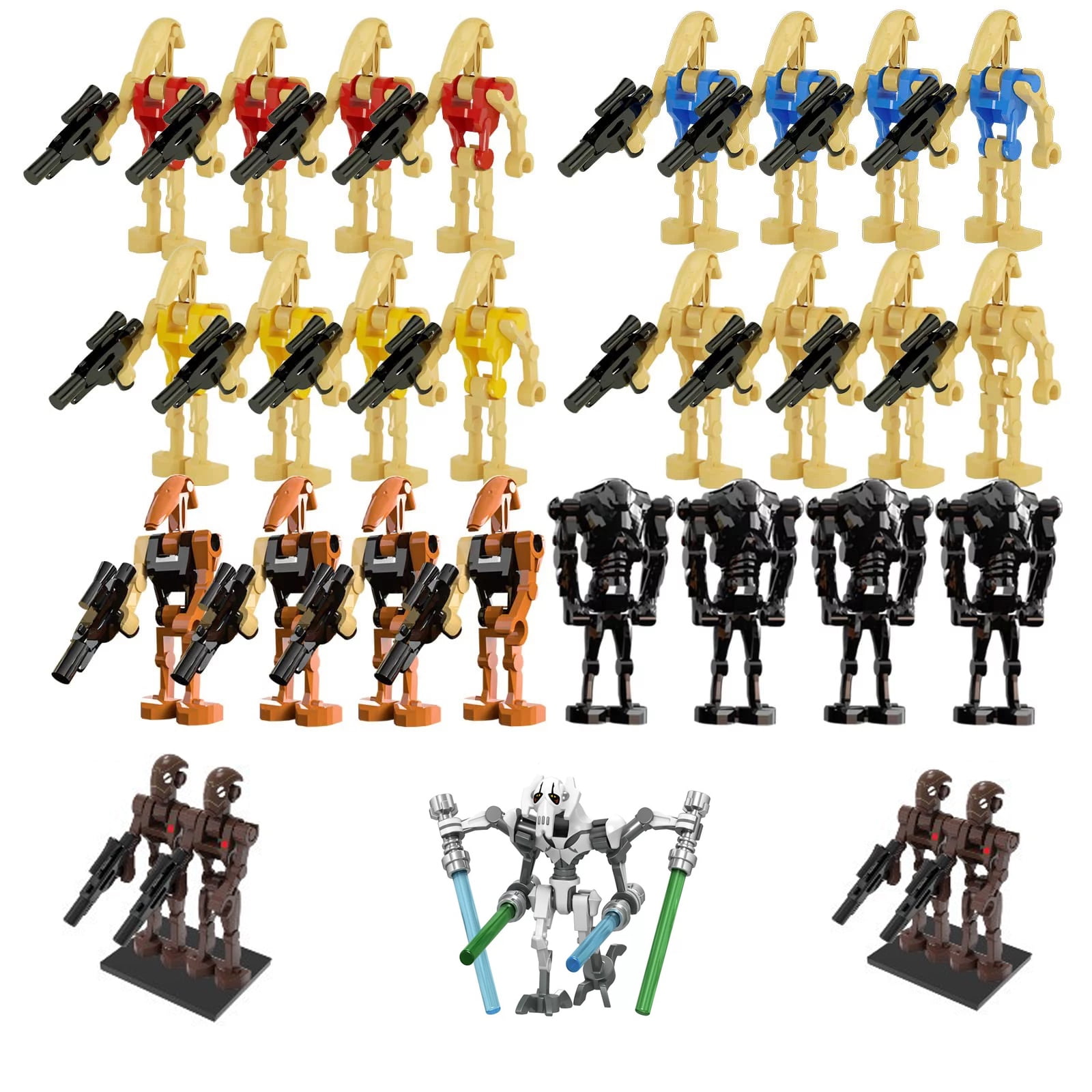 29PCS Star Wars Mini Action Figures War Robot Assembly Toys, Super ...