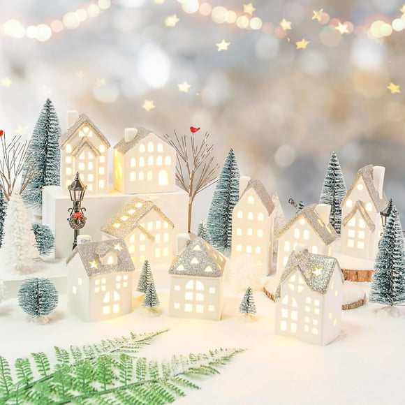 Christmas Village Tree Set