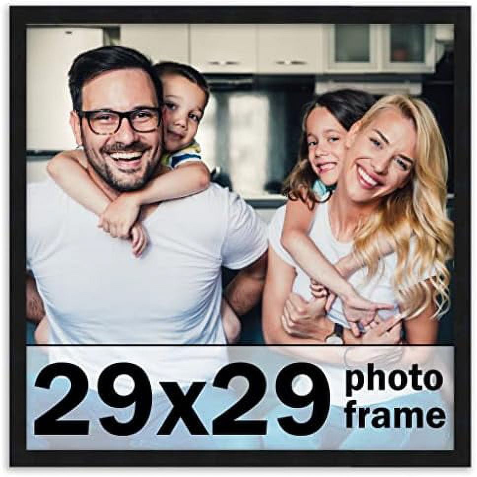 29X29 Frame Black Picture Frame - Modern Photo Frame Includes UV Guard ...