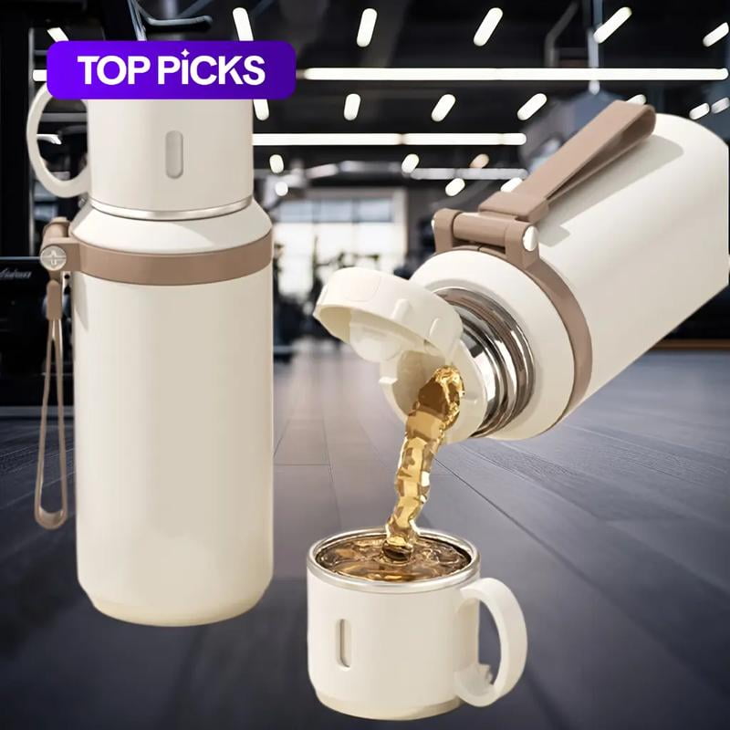 29oz Stainless Steel Insulated Water Bottle, Vacuum Flask with Carry ...