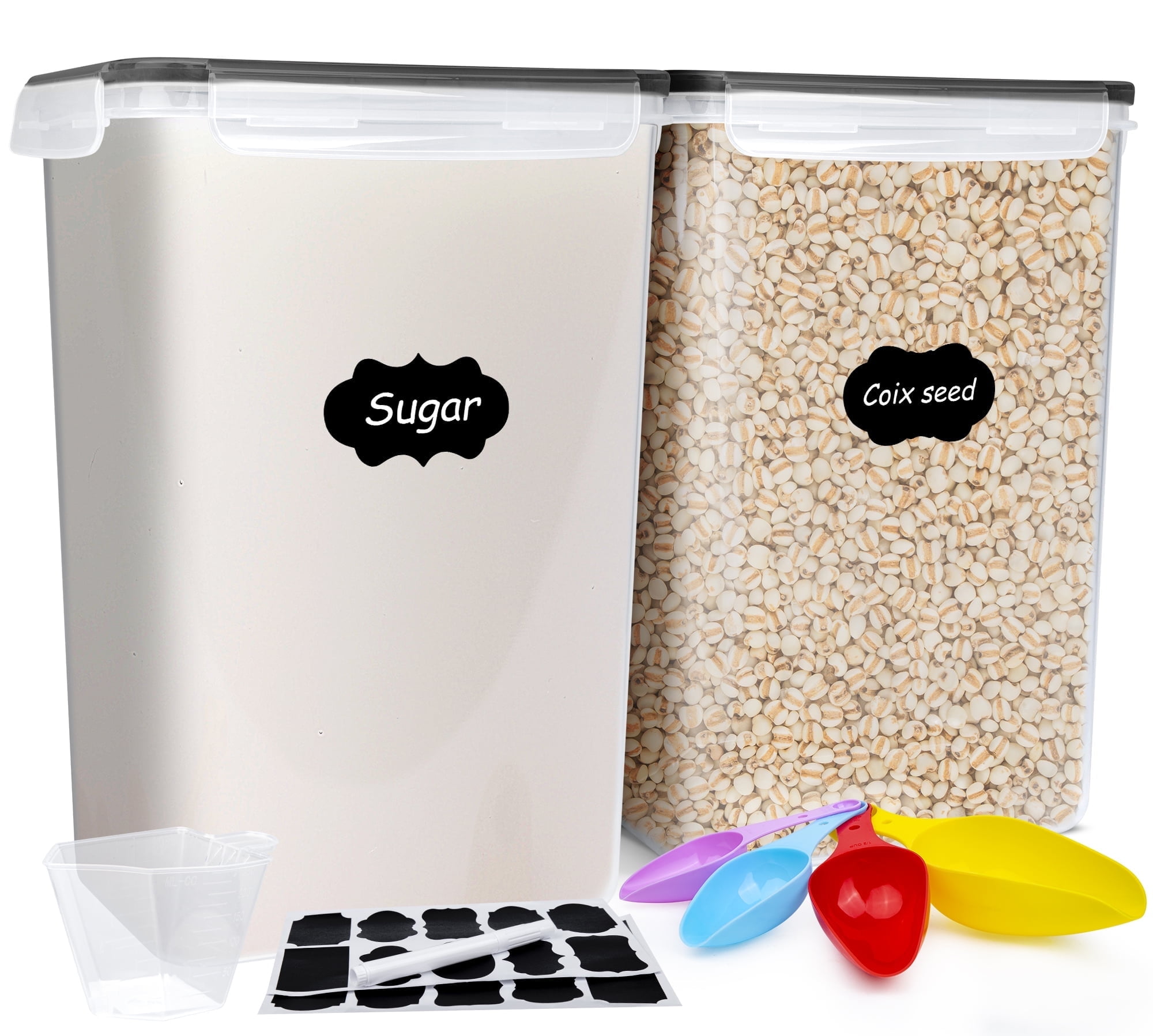 Scidweet 2 Pack 8.5L/287Oz Airtight Food Storage Containers with Lid ...