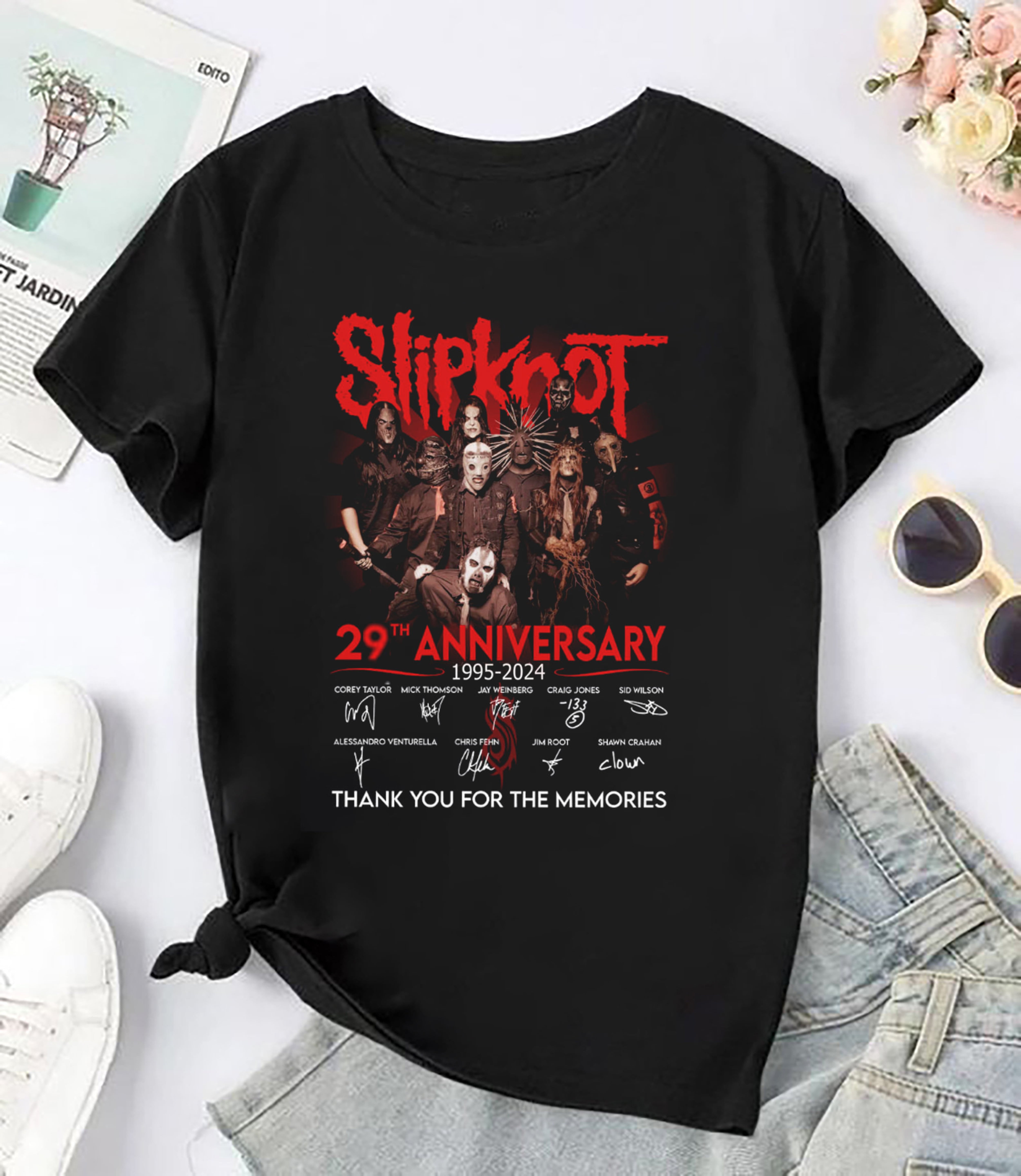 29th Anniversary Slipknot Band Shirt, Slipknot 2024 Tour Shirt ...
