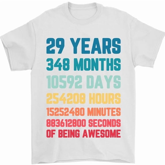 29th Birthday 29 Year Old T-Shirt - Walmart.com