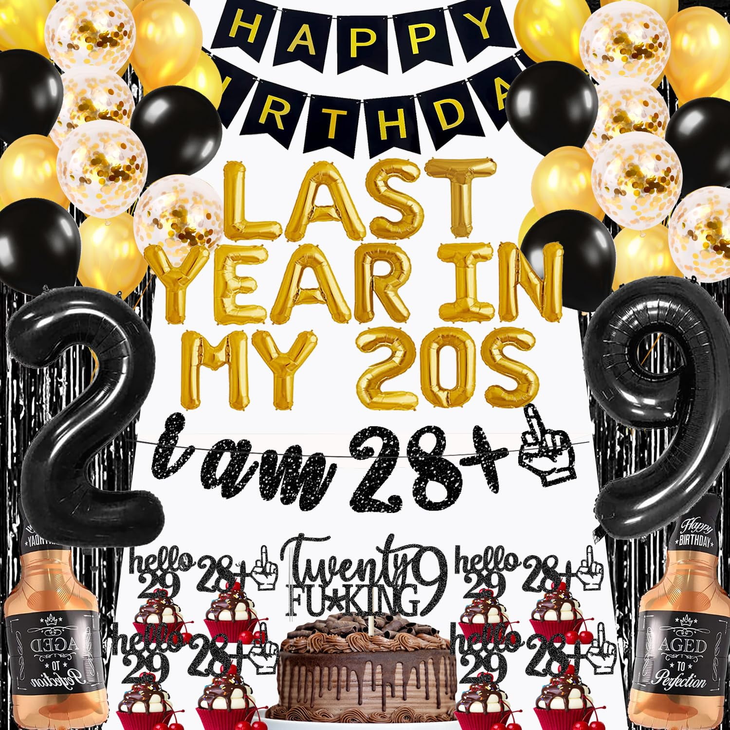 29th Birthday Decorations Party Supplies for KKS1 Men Last Year in My ...