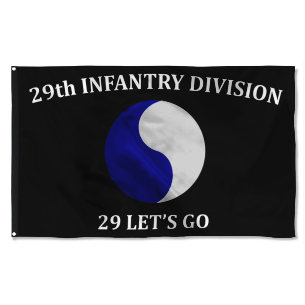 29th Infantry Division Flag 3x5Feet Military Banner with 2 Brass ...