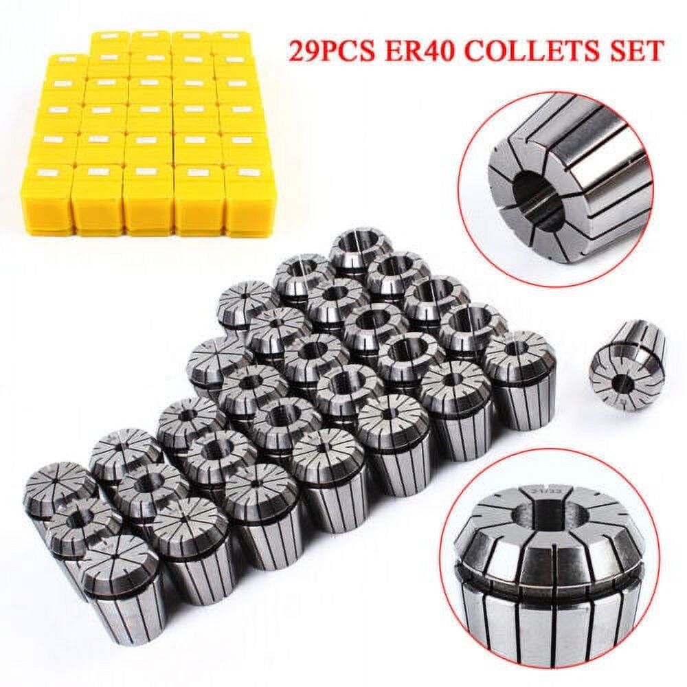 29x ER40 Precision Spring Collet Set CNC Milling Lathe Tool Spring ...
