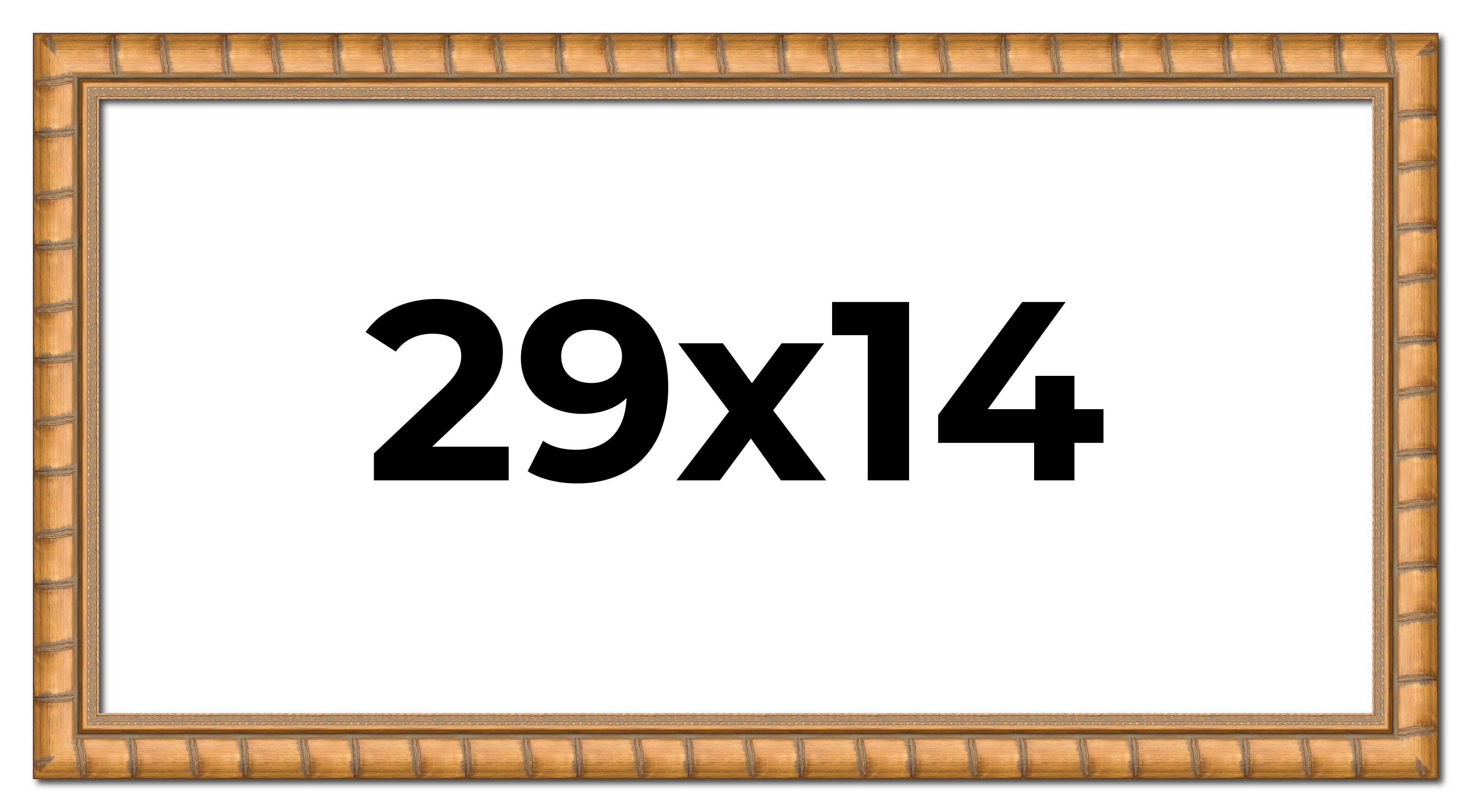 29x14 Frame Gold Real Wood Picture Frame Width 1.5 inches | Interior ...