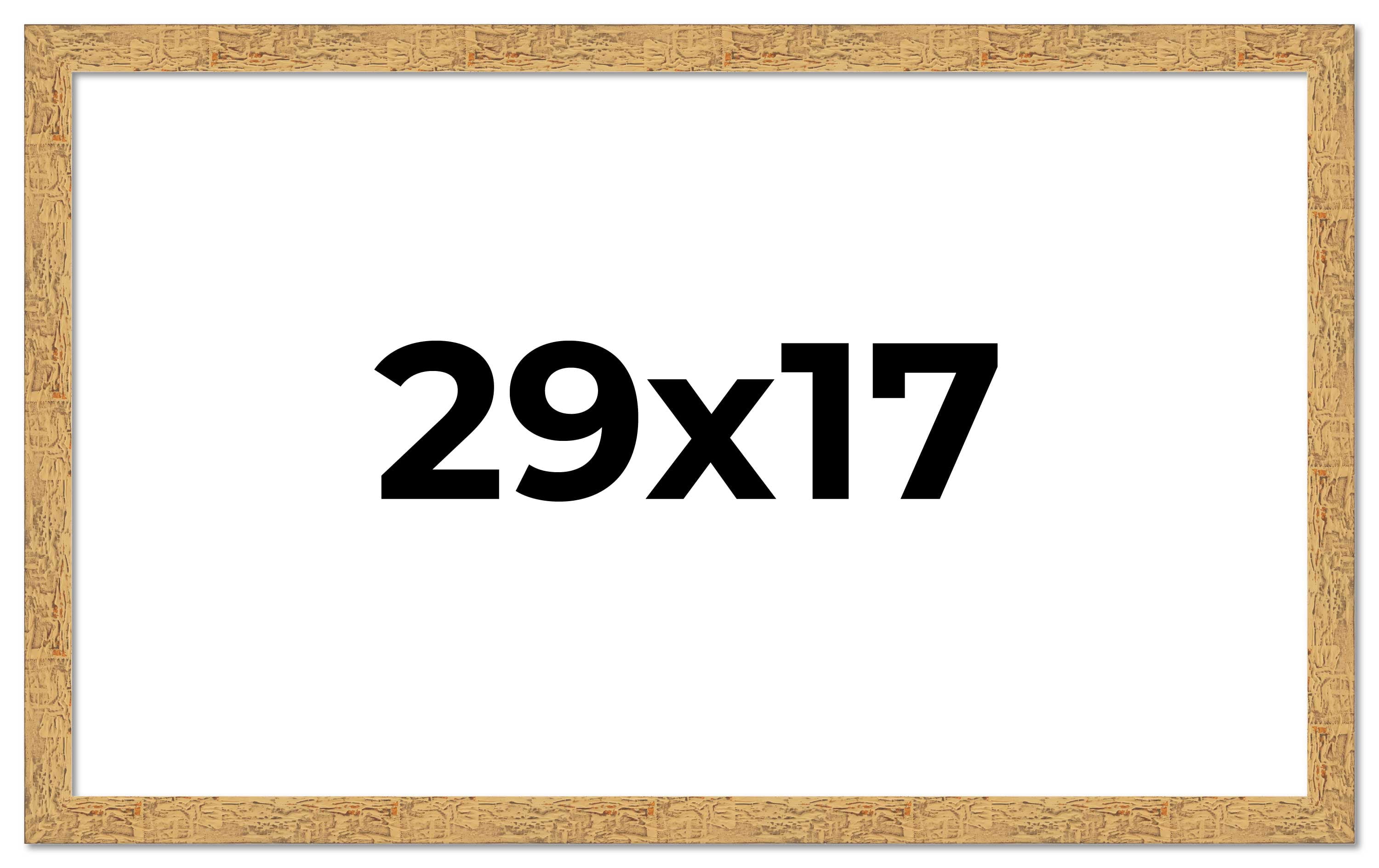 29x17 Frame Beige Real Wood Picture Frame Width 1.25 inches | Interior ...