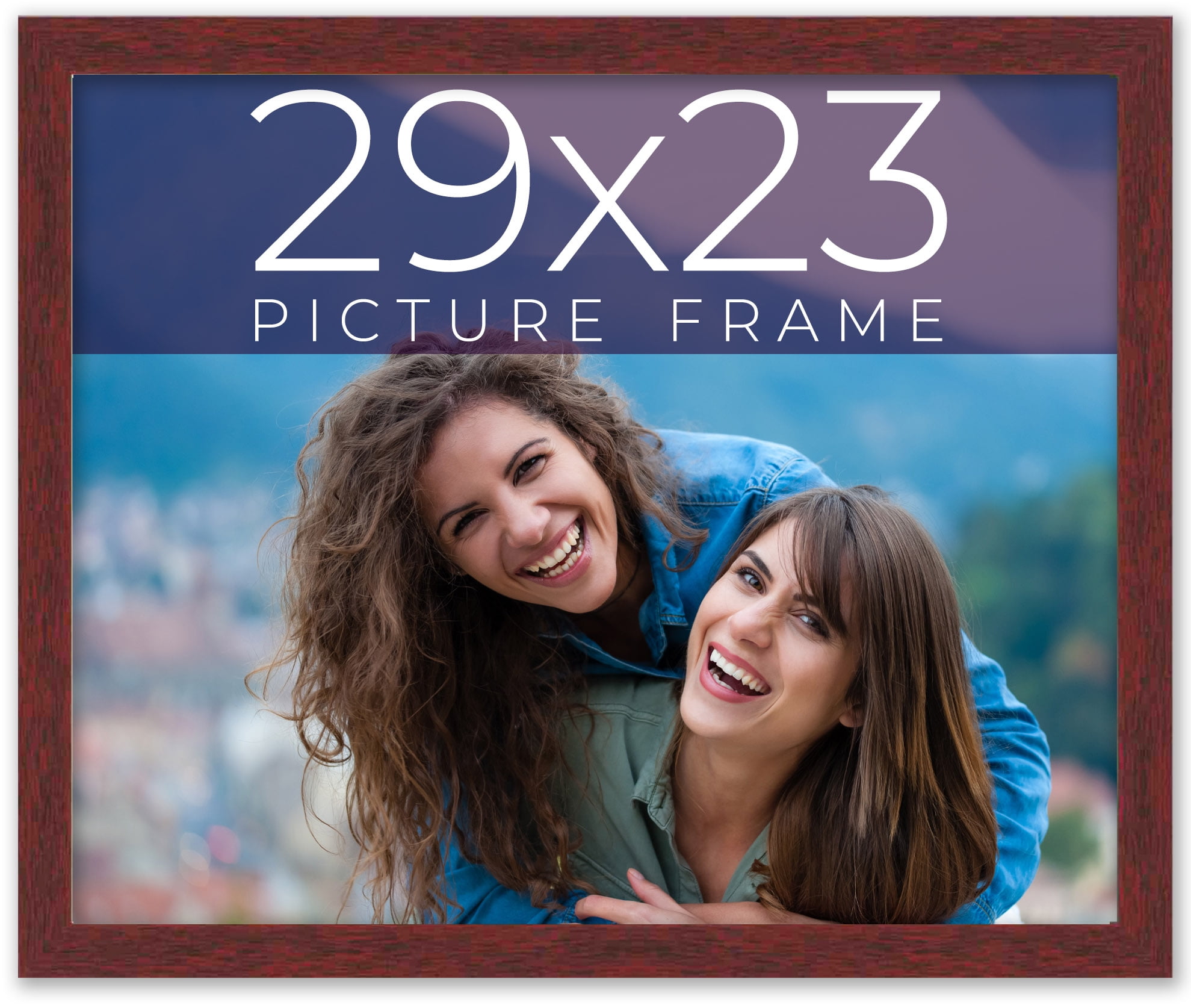 29x23 Frame Brown Solid Wood Picture Frame Width 0.75 Inches | Interior ...