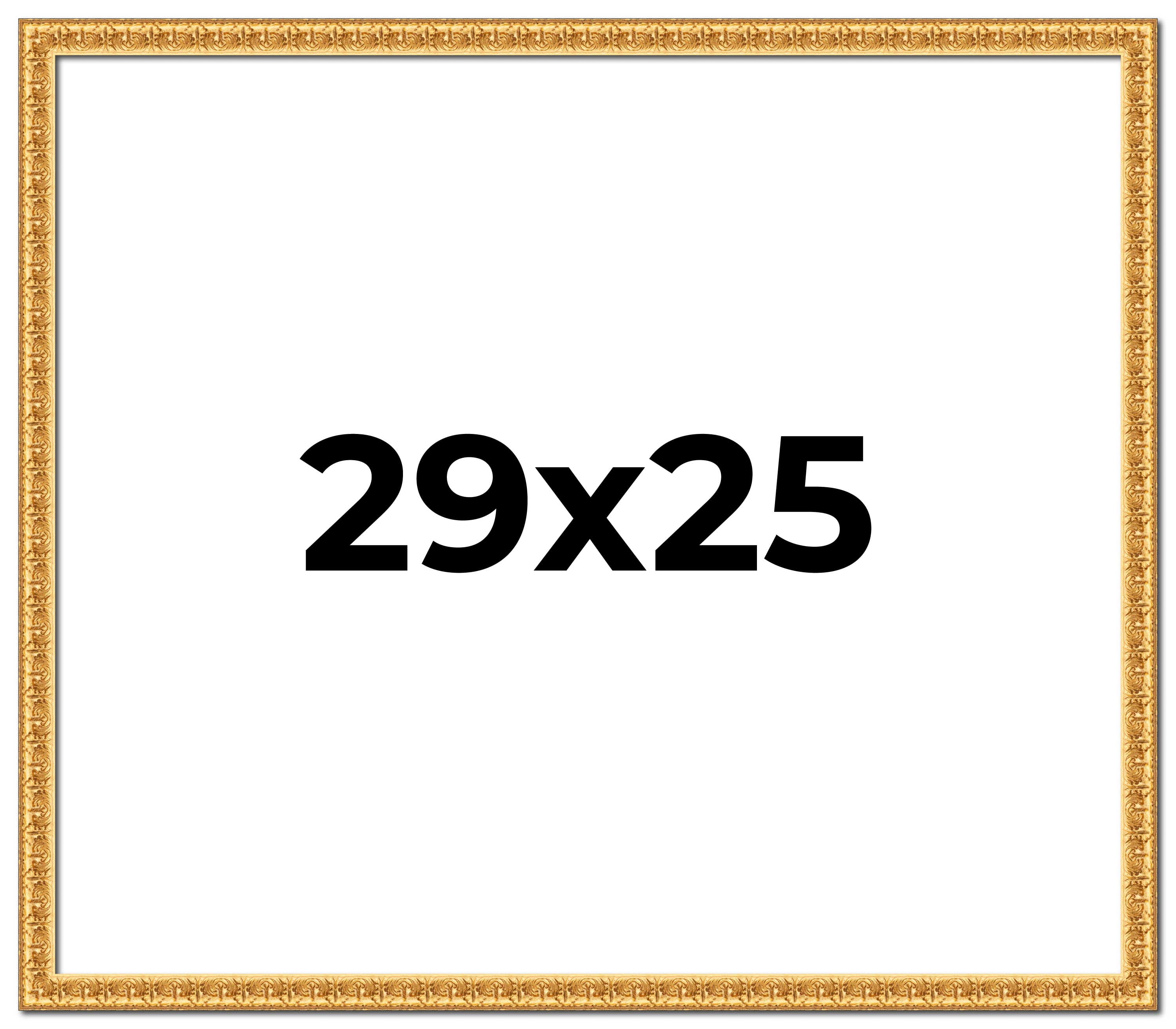 29x25 Frame Gold Real Wood Picture Frame Width 1 inches | Interior ...