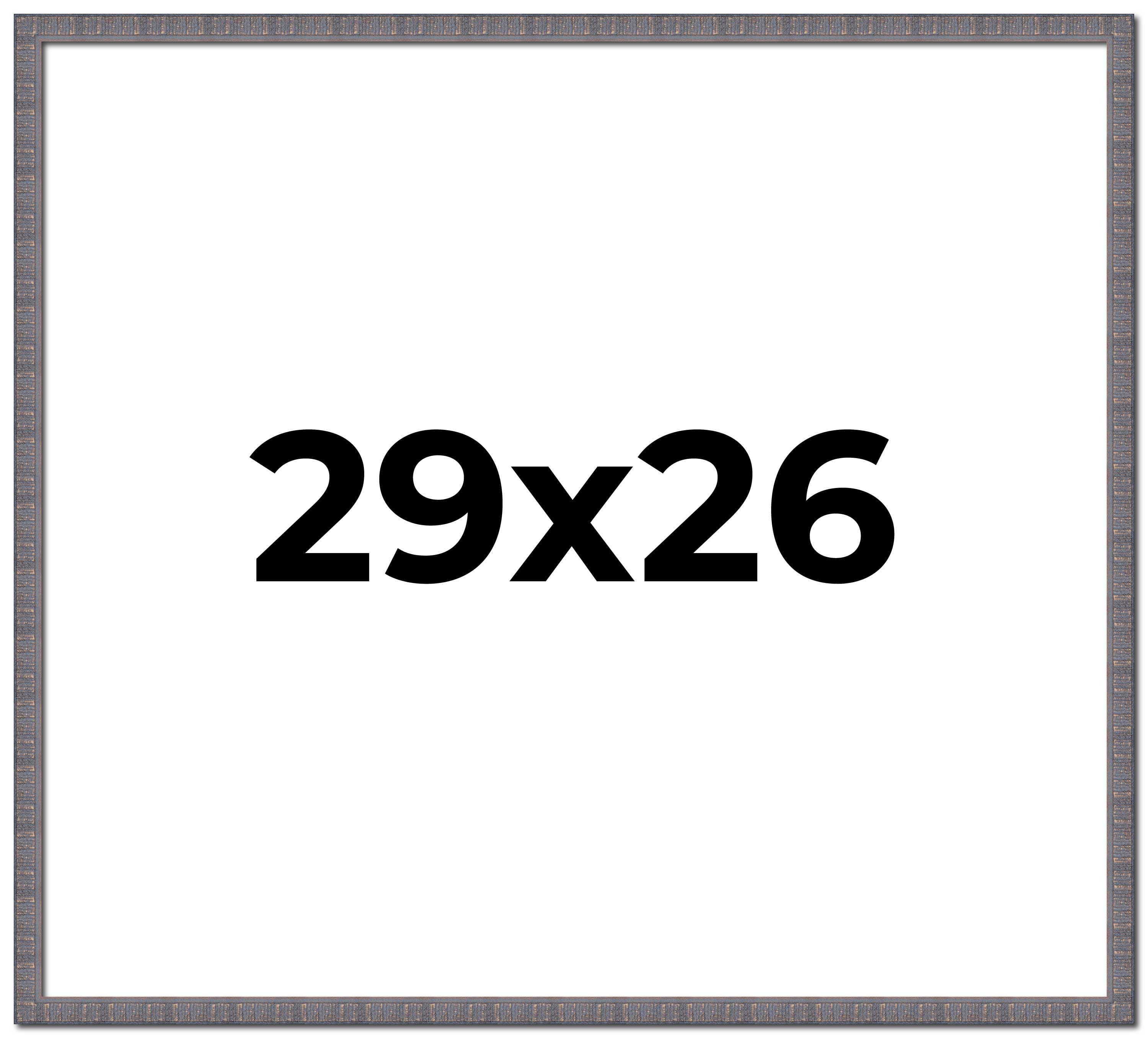 29x26 Frame Slate Blue Distressed Rustic Solid Wood Picture Frame | 0. ...