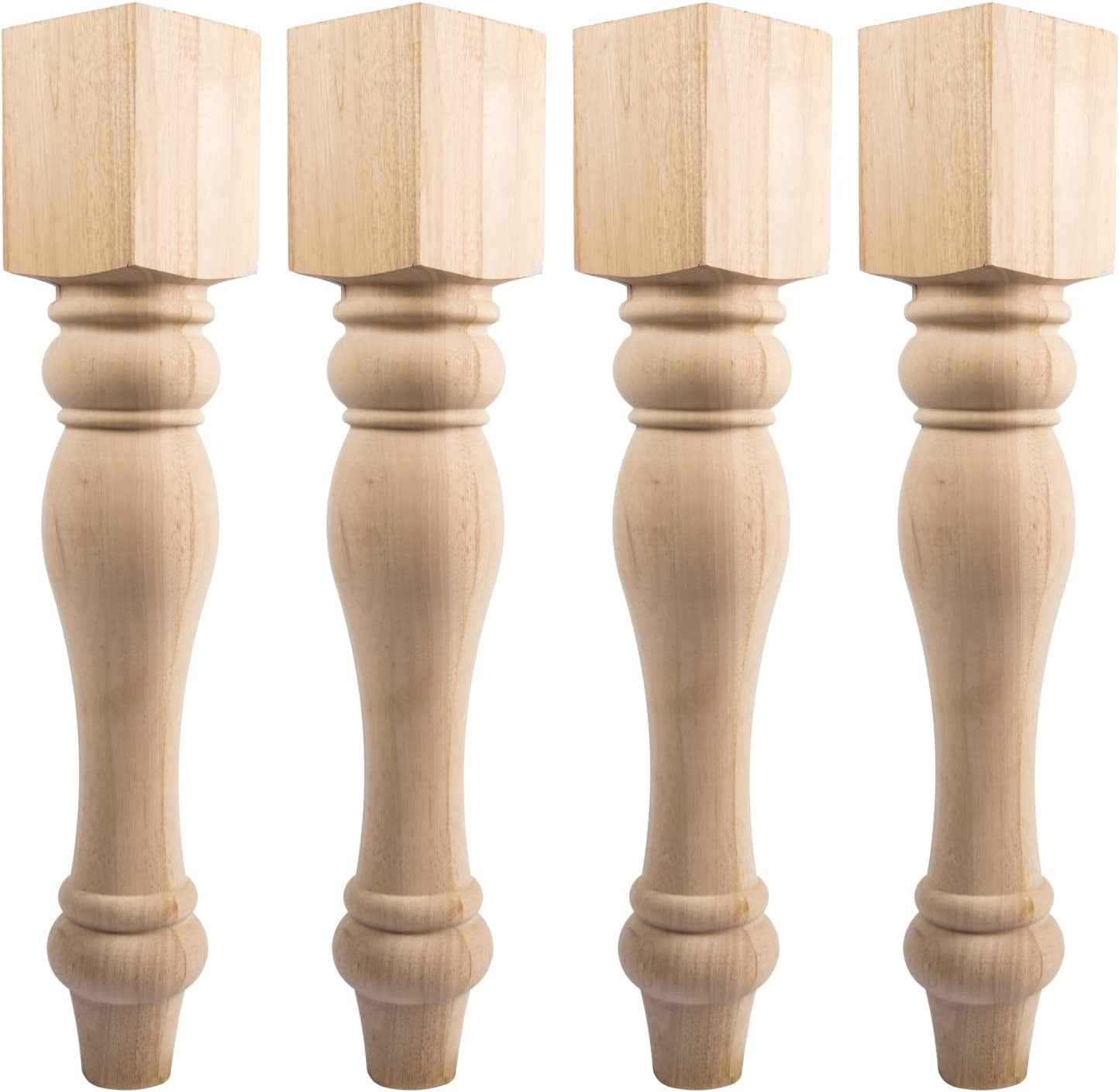 29x3.5x3.5 inch Wooden Chunky Farmhouse Table Legs, Set of 4 Solid Wood ...
