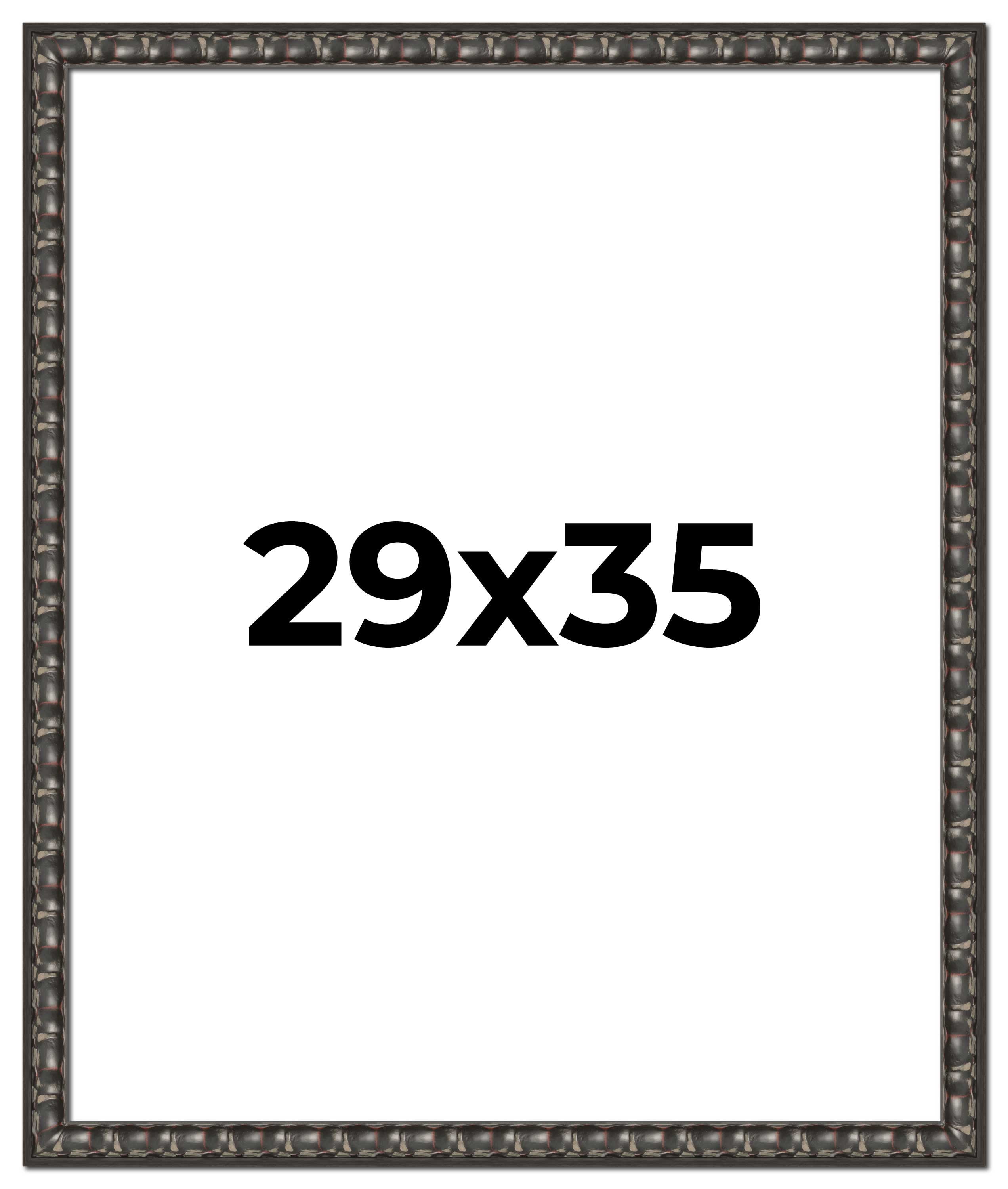 29x35 Frame Black-Brown Medieval Solid Wood Picture Frame | 1.5 Inch ...