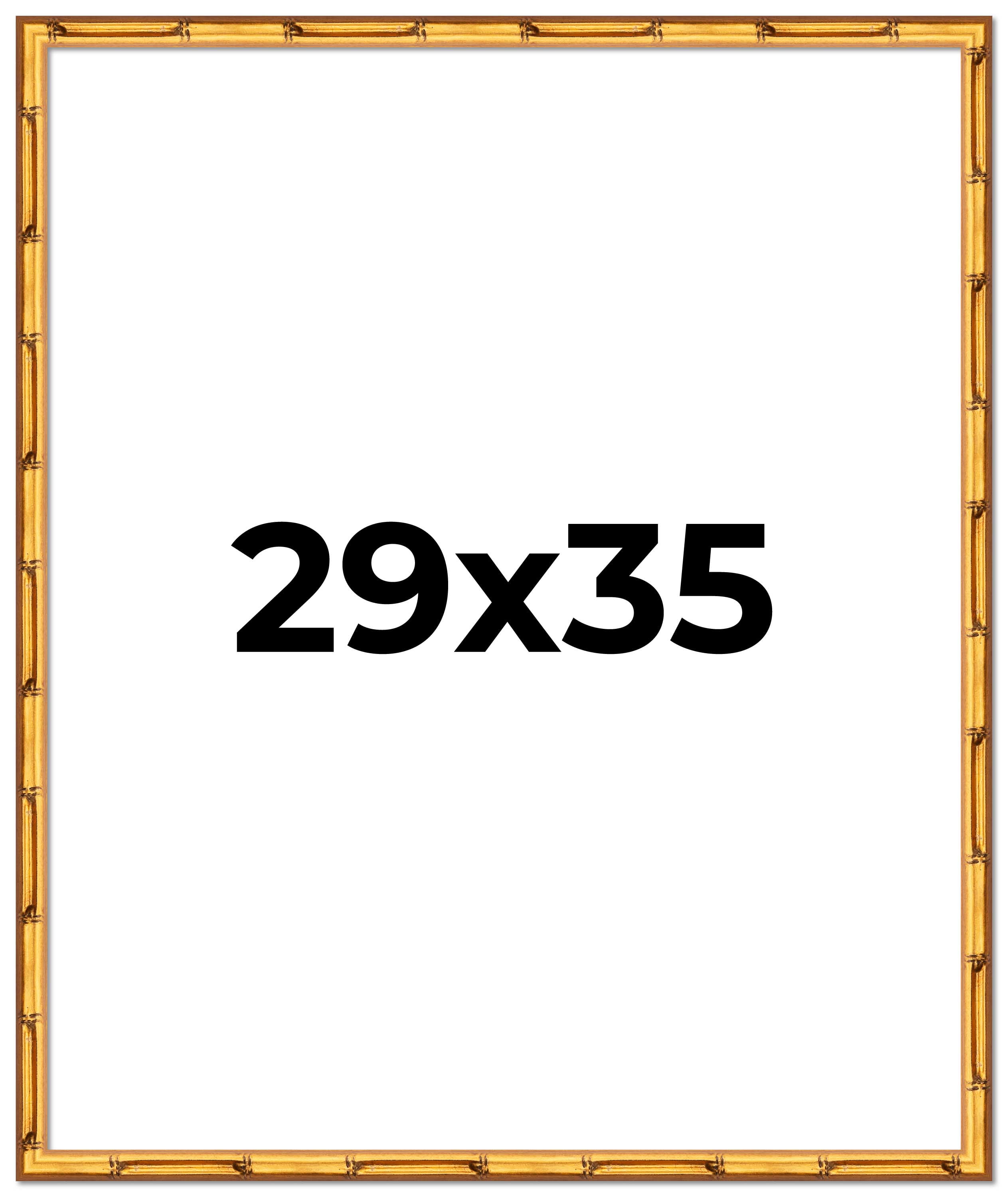 29x35 Frame Gold Bamboo Picture Frame - Complete Modern Photo Frame ...
