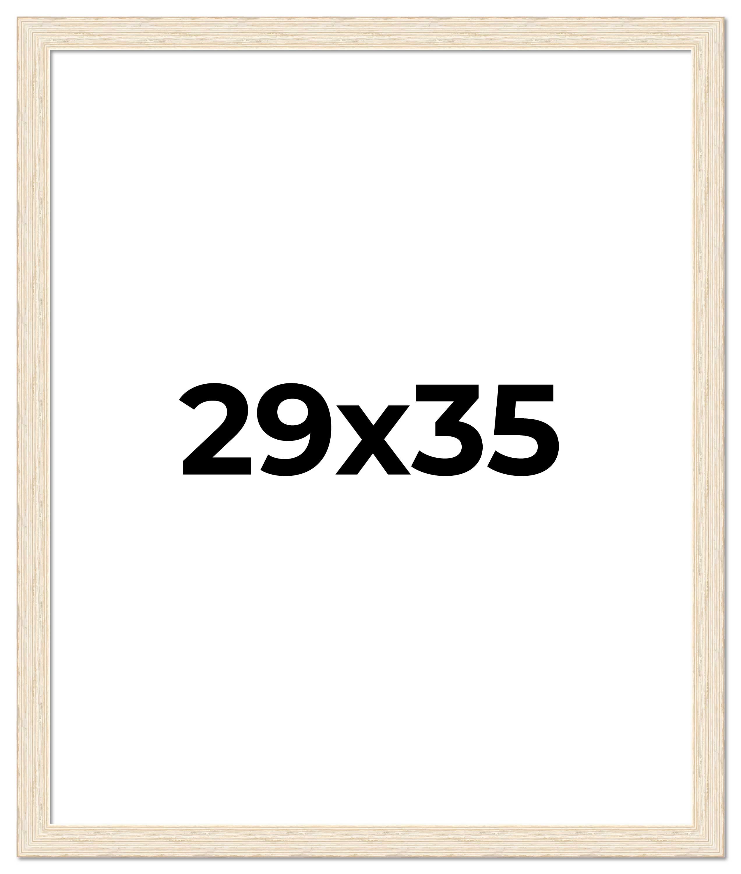 29x35 Frame White Real Wood Picture Frame Width 1.5 inches | Interior ...