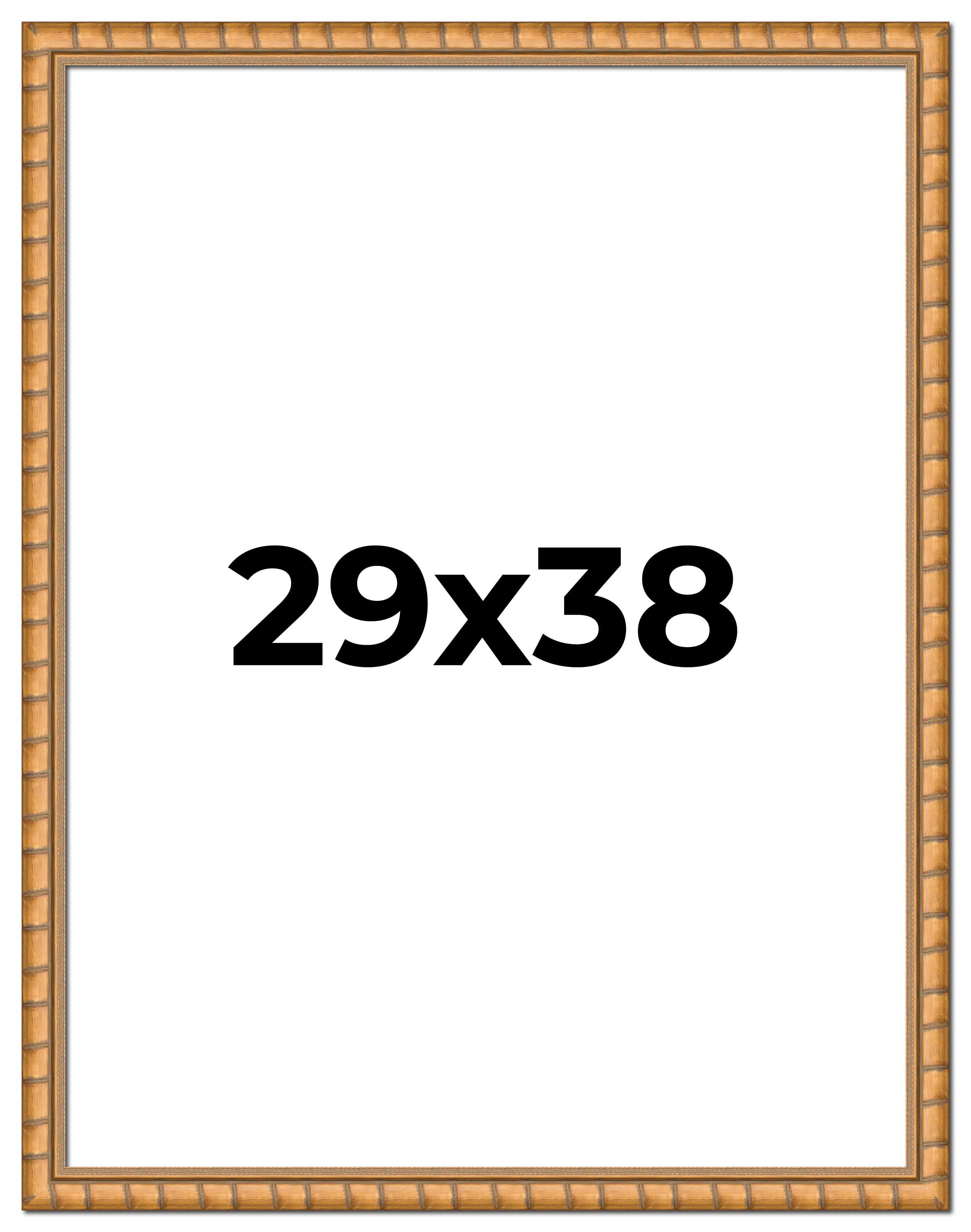 29x38 Frame Gold Real Wood Picture Frame Width 1.5 inches | Interior ...