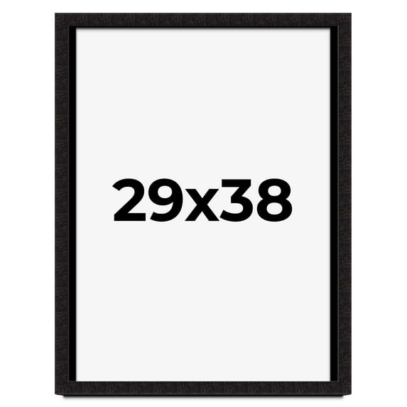 29x38 Shadow Box Black Solid Wood Display Picture Frame | 1 Inch Rabbet ...