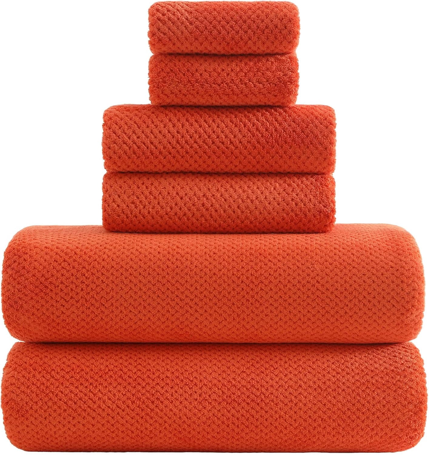 29x59 Inch Bath Towels Set of 6 Large, Super Soft Lint Free Lightweight ...