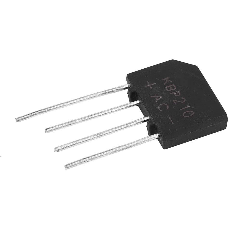 2A 1000V Diode Bridge KBP210 Flat Rectifier Bridge for Electronic ...