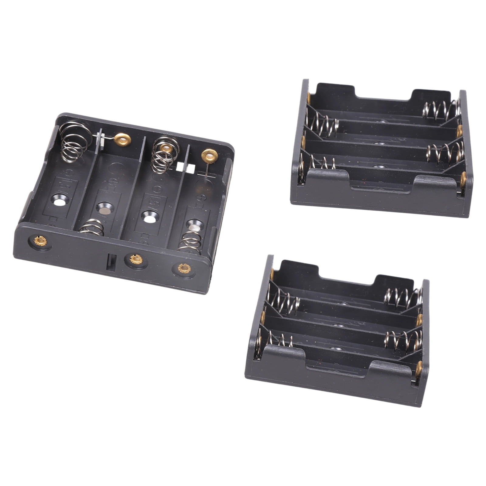 2A Battery Box Solderable Terminals Lightweight Plastic Housing Secure ...