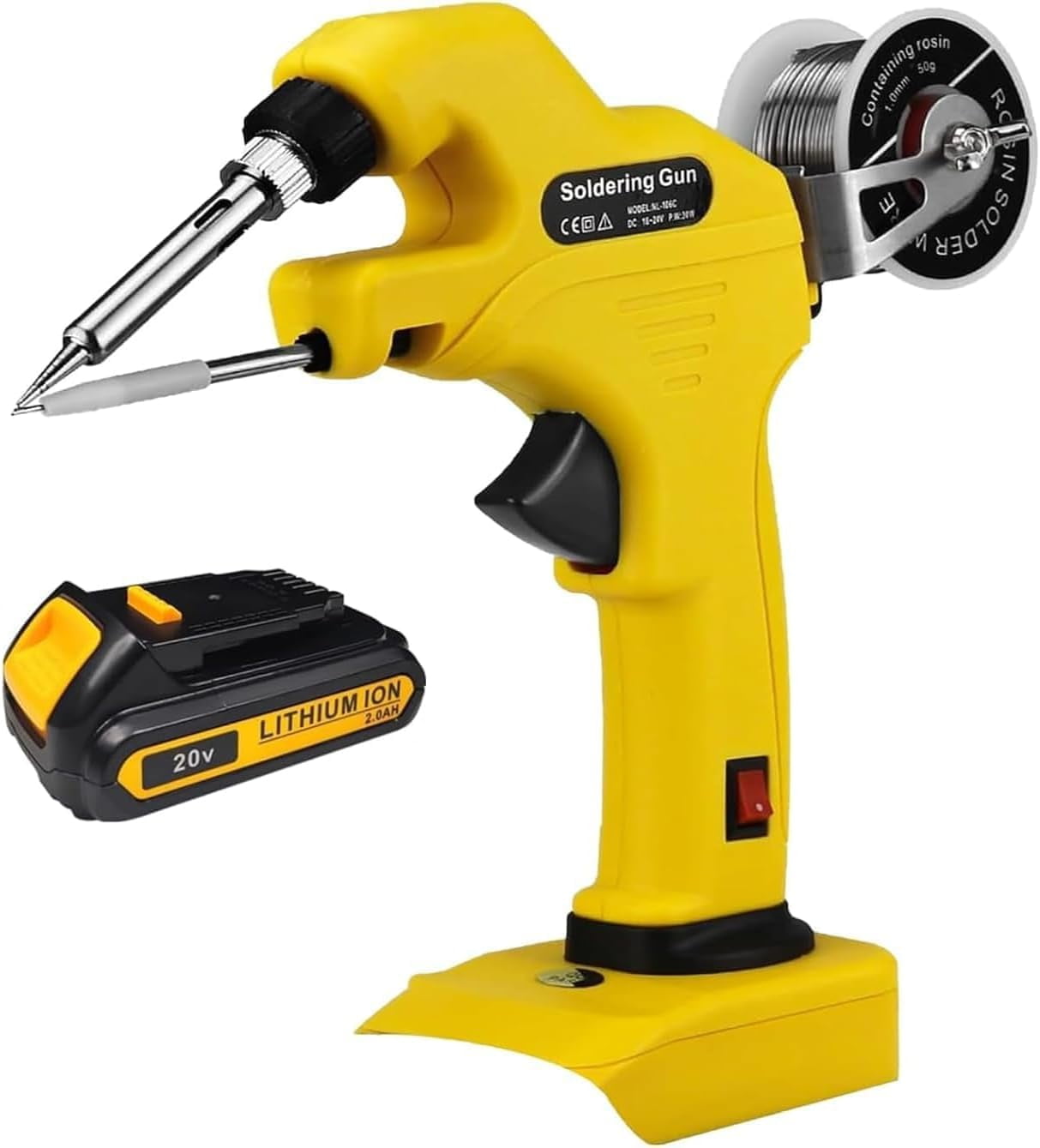 2AH battery Cordless Soldering Iron Kit Suitable for 18V Max Li-ion ...